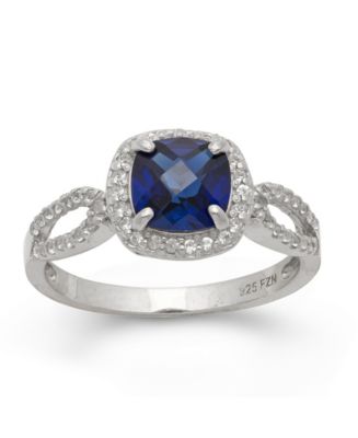 Sterling Silver Sapphire Ring - Macy's