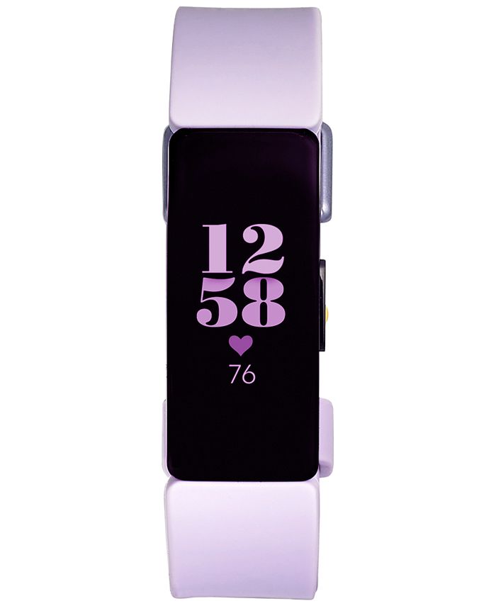 Fitbit Inspire HR Lilac Strap Activity Tracker 16.4mm - Macy's