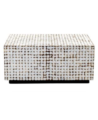 East At Main's Dellwood Coconut Shell Inlay Coffee Table - Macy's