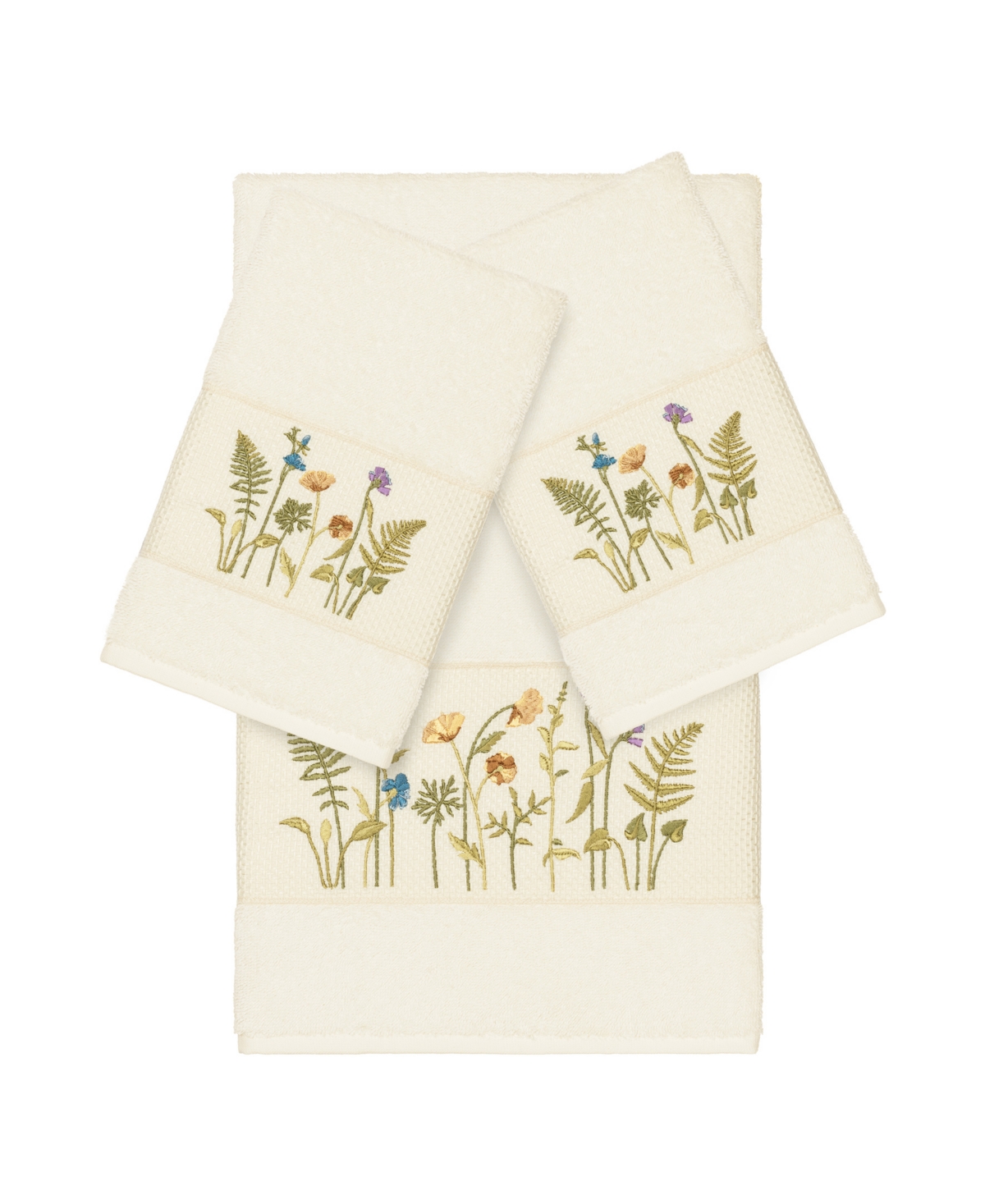 Click here for Linum Home Turkish Cotton Serenity 3-Pc. Embellish... prices