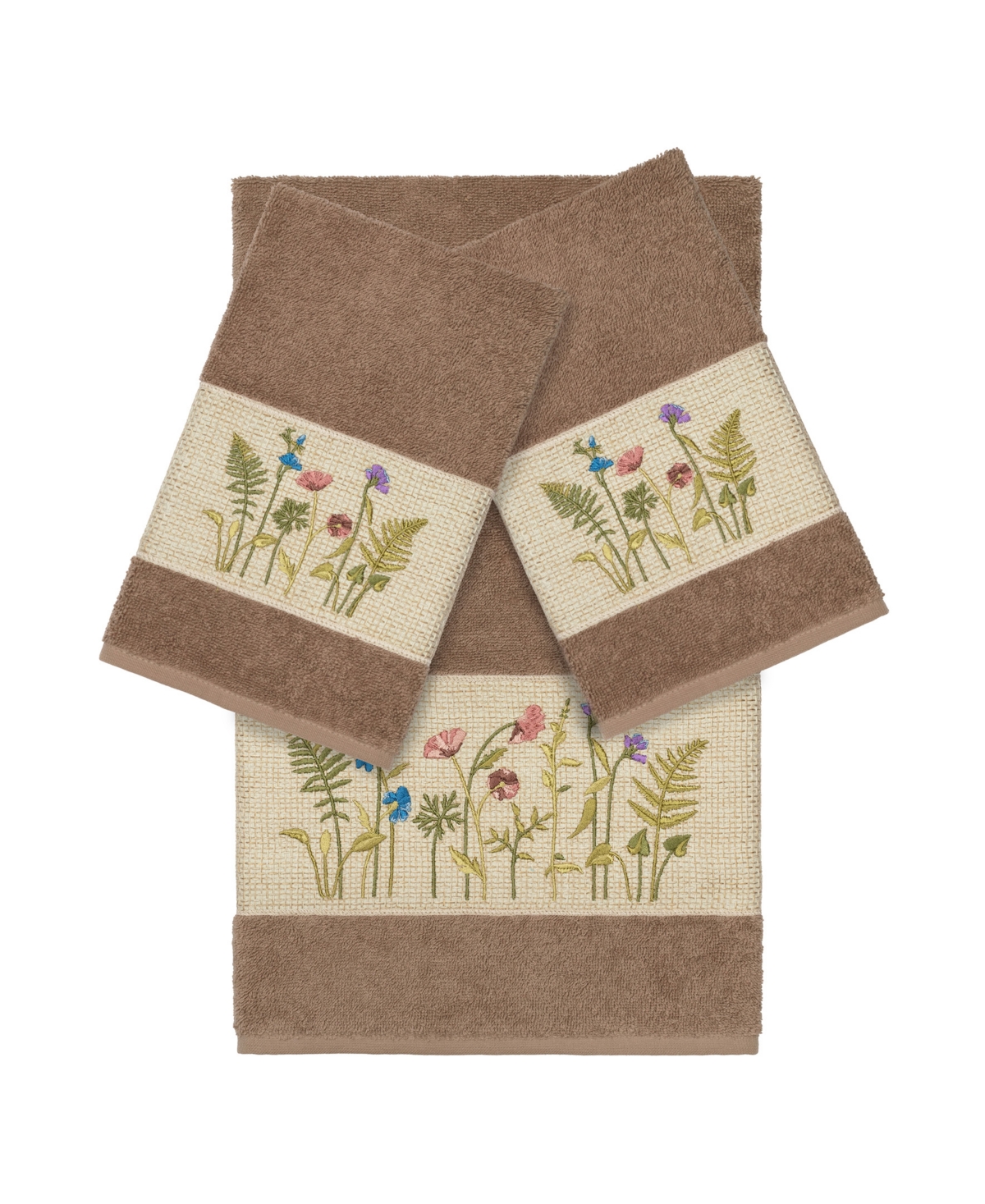 Click here for Linum Home Turkish Cotton Serenity 3-Pc. Embellish... prices