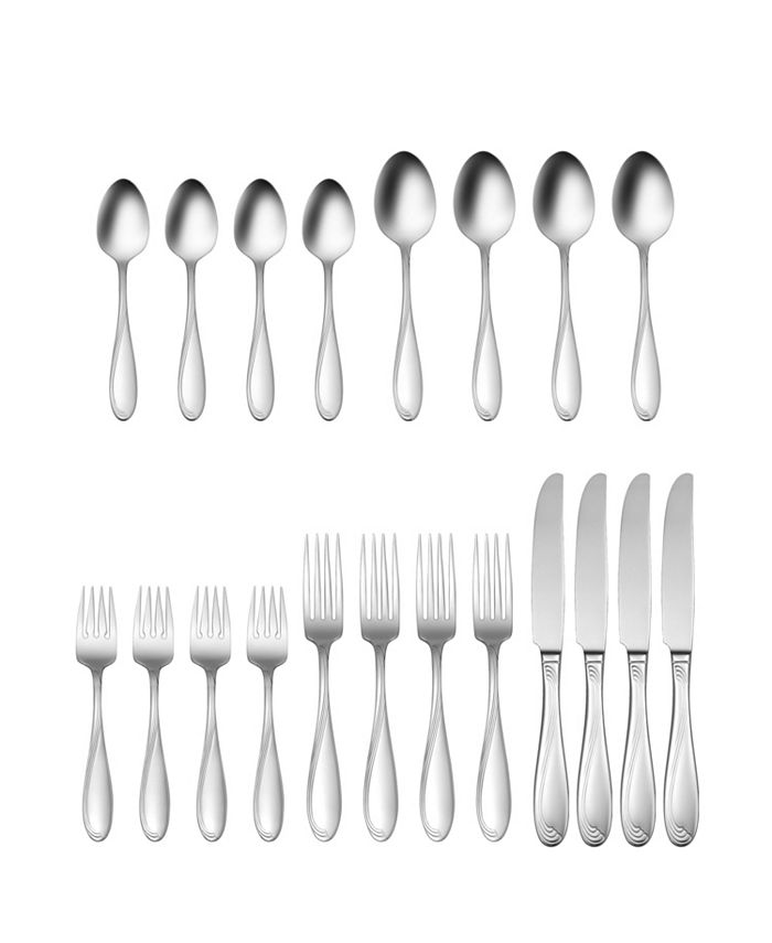 Oneida CLOSEOUT! Cresta 20-Pc Flatware Set, Service for 4, Created for Macy's - Macy's