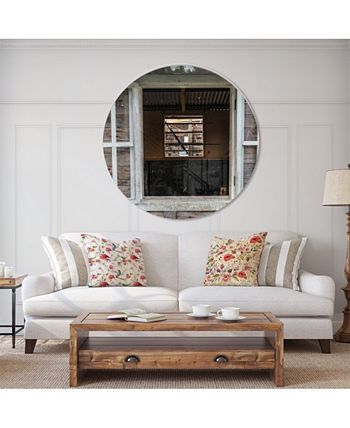 Design Art Designart Oversized Farmhouse Round Metal Wall Clock - 36 x ...