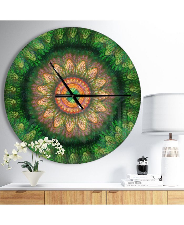 Design Art Designart Oversized Modern Round Metal Wall Clock - Macy's