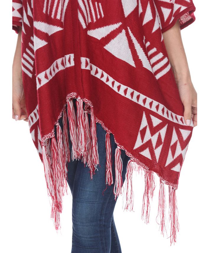 White Mark Women's Cherokee Patterned Cardigan - Macy's