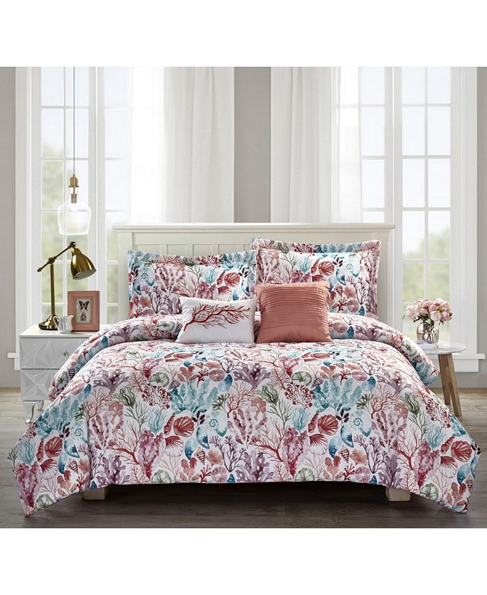 Bloom by Sara Berrenson 5-Piece Comforter Set, King - Macy's