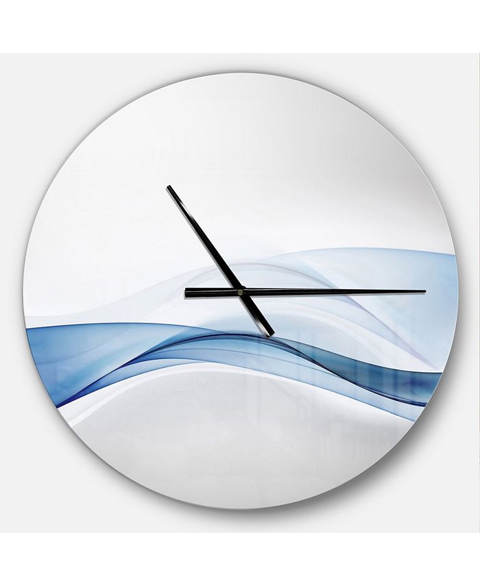 Design Art Designart Oversized Modern Round Metal Wall Clock - Macy's