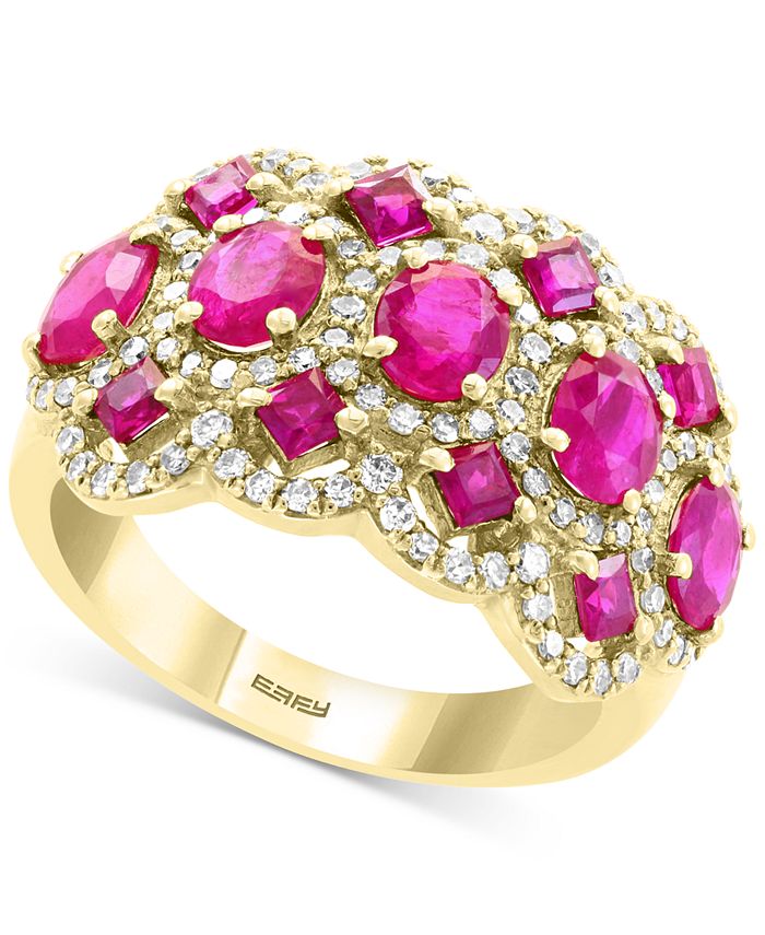 EFFY Collection EFFY® Ruby (2-3/4 ct. t.w.) & Diamond (5/8 ct. t.w ...