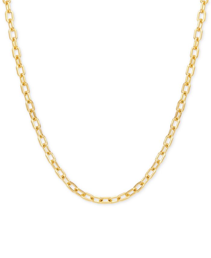 Italian Gold Forzatina Link 18" Chain Necklace in 14k Gold - Macy's