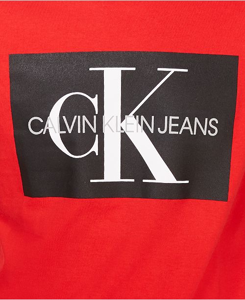 Calvin Klein Jeans Men's Monogram Logo-Print T-Shirt, Created for Macy ...