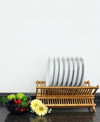 BergHOFF Bamboo Plate Rack - Macy's