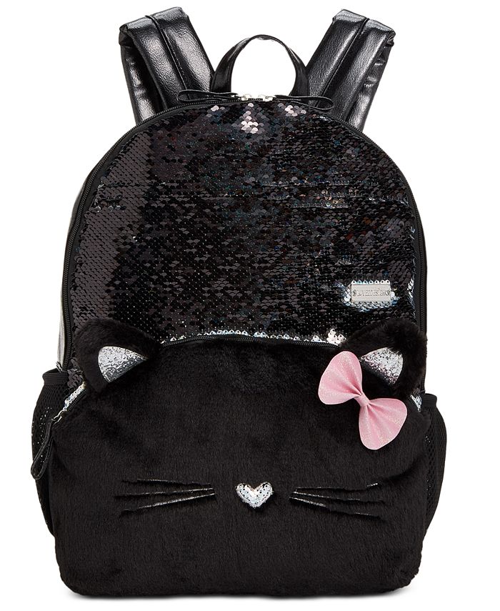 FAB Little & Big Girls Kitty Cat Reversible Sequin Backpack - Macy's