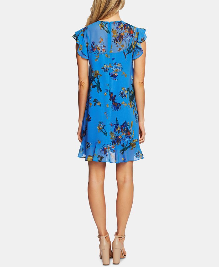 CeCe Ruffled Floral-Print Dress - Macy's