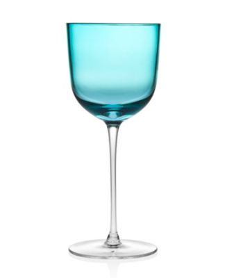 Godinger Novo Rondo Sea Blue Goblet - Set of 4 - Macy's