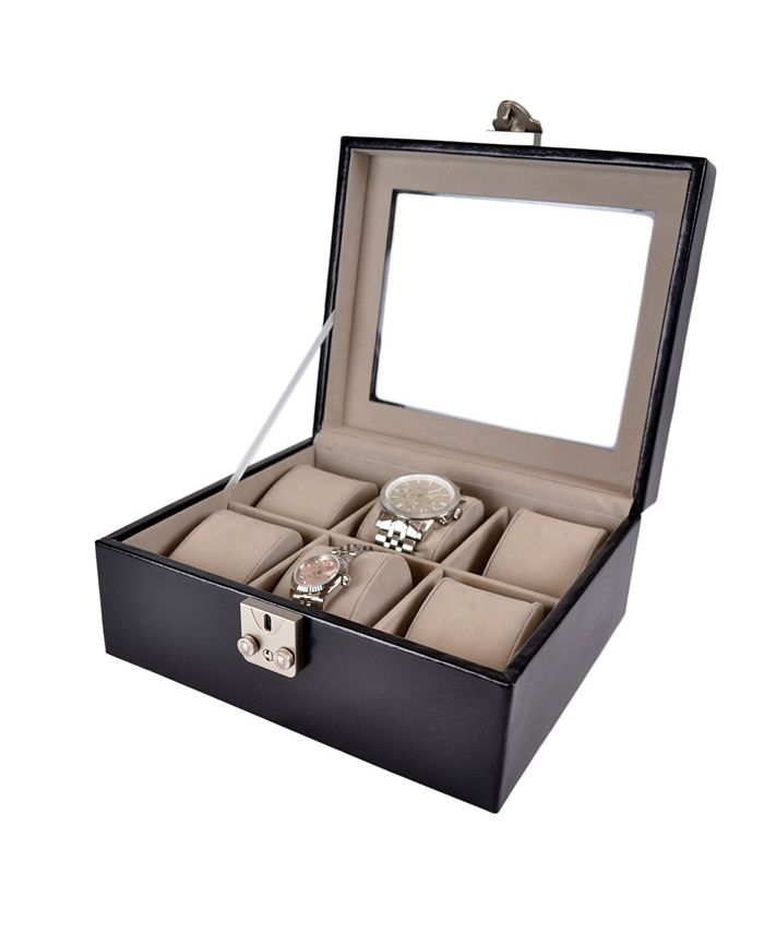 ROYCE New York 6 Slot Watch Box - Macy's