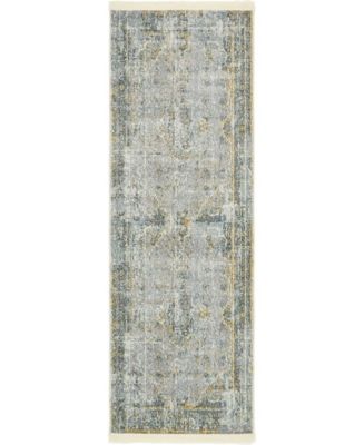 Bayshore Home Kenna Ken1 Gray 2' 2" x 6' Runner Area Rug - Macy's
