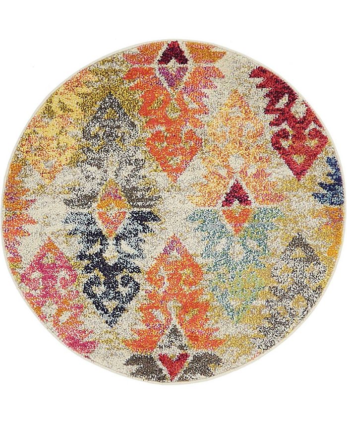 Bayshore Home CLOSEOUT! Arcata Arc1 3' 3" x 3' 3" Round Area Rug - Macy's