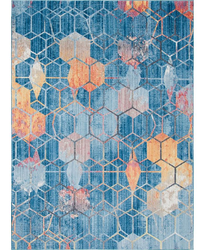 Bayshore Home Prizem Shag Prz1 8' x 11' Area Rug - Macy's