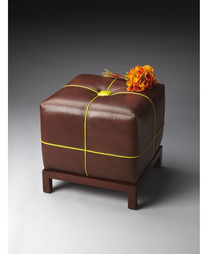 Butler Specialty CLOSEOUT! Butler Beecher Leather Ottoman - Macy's