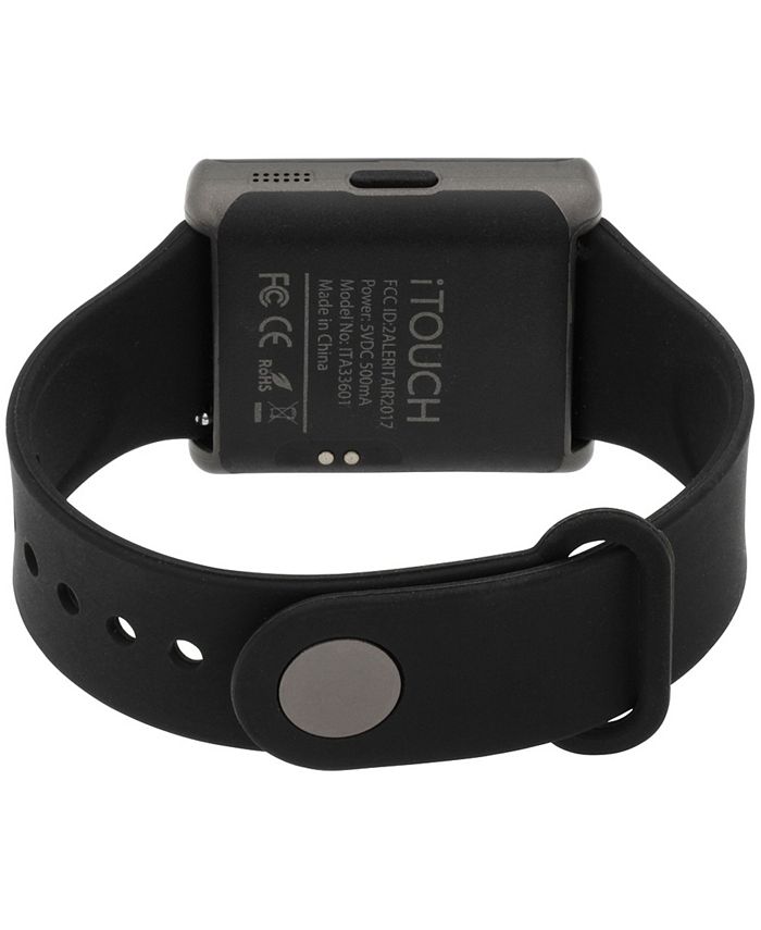 iTouch Air Smartwatch 41mm Gunmetal Case with Black Strap & Reviews ...