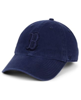 '47 Brand Boston Red Sox Tonal CLEAN UP Strapback Cap - Macy's