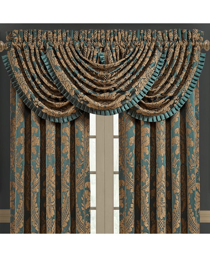 J Queen New York J Queen Montgomery Emerald Green Waterfall Valance ...