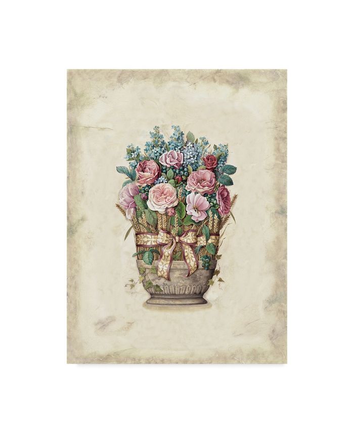 Trademark Global Lisa Audit 'Pot of Roses 2' Canvas Art - 35" x 47 ...