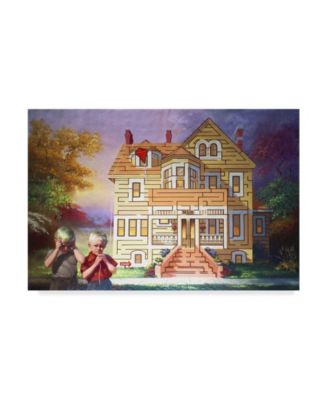 D. Rusty Rust 'Maze Kite' Canvas Art - 30" x 47" - Macy's