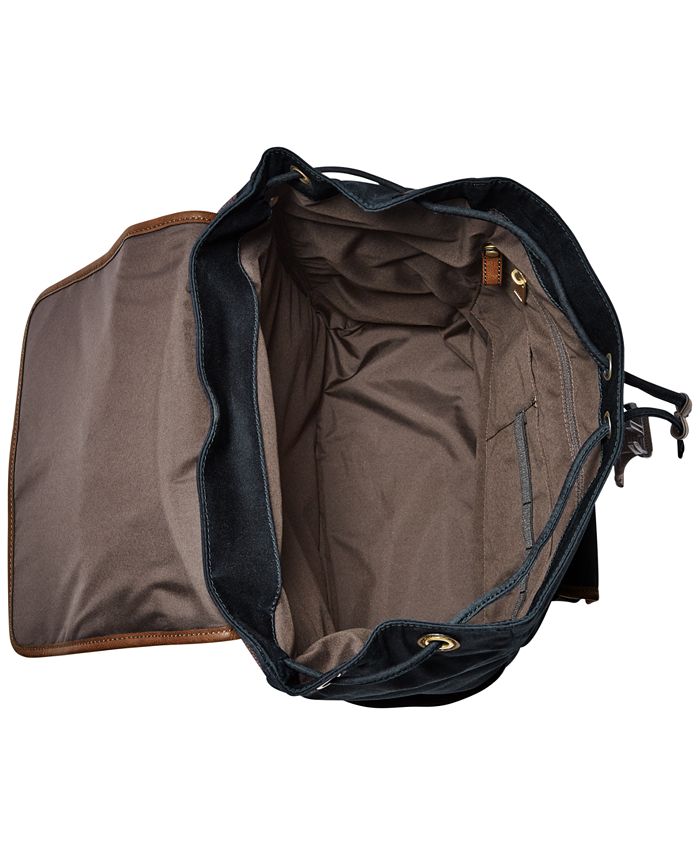 Fossil Men's Buckner Canvas Rucksack Backpack - Macy's