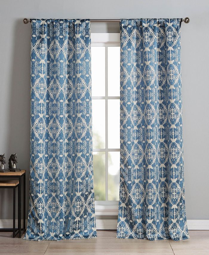 Duck River Textile Vivyan 37" x 84" Printed Curtain Set - Macy's