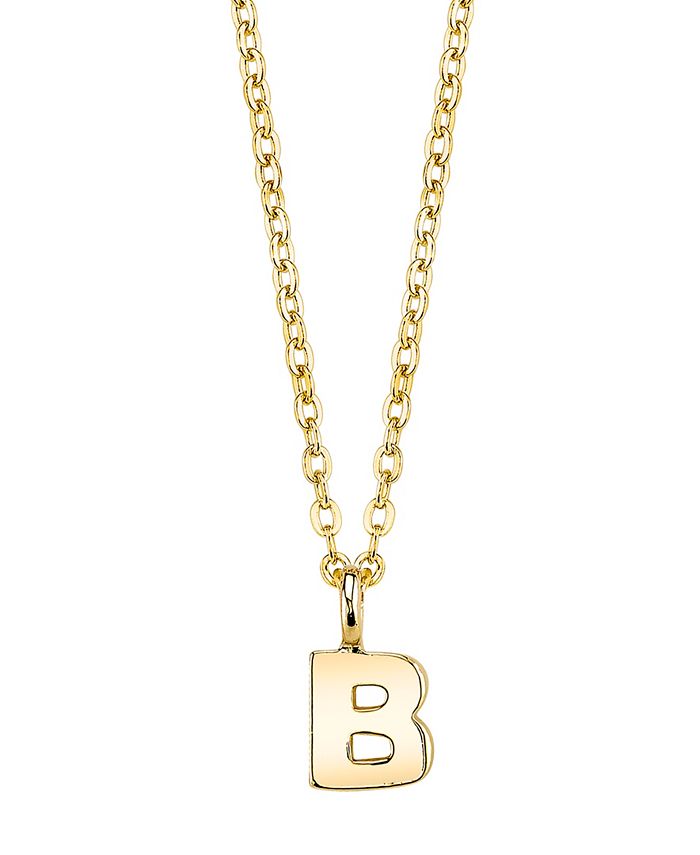 2028 Gold-Tone Initial Necklace 20" - Macy's