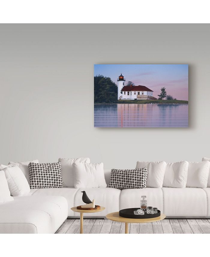 Trademark Global Rusty Frentner 'Whiskey Point Lighthouse' Canvas Art ...