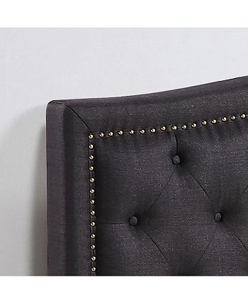 Furniture Aries Platform Bed with Nailhead Trim - Full, Quick Ship - Macy's