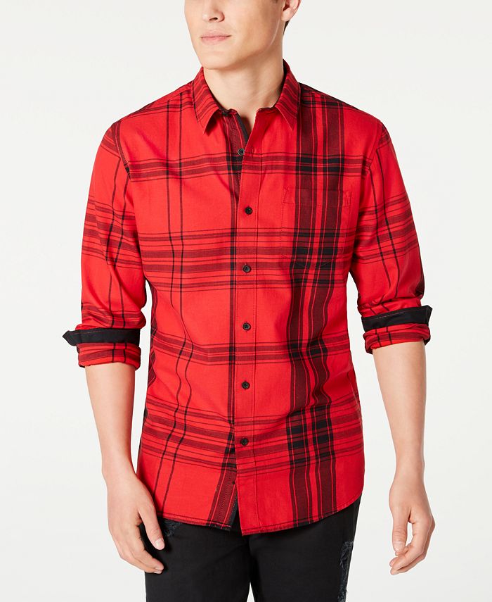 American Rag Men's Frank Regular-Fit Plaid Shirt, Created for Macy's ...