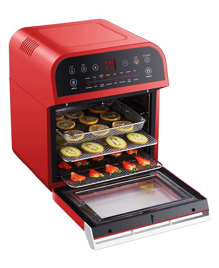 GoWISE USA 12.7-Qt 15-in-1 Air Fryer Oven with 10 Accessories - Macy's