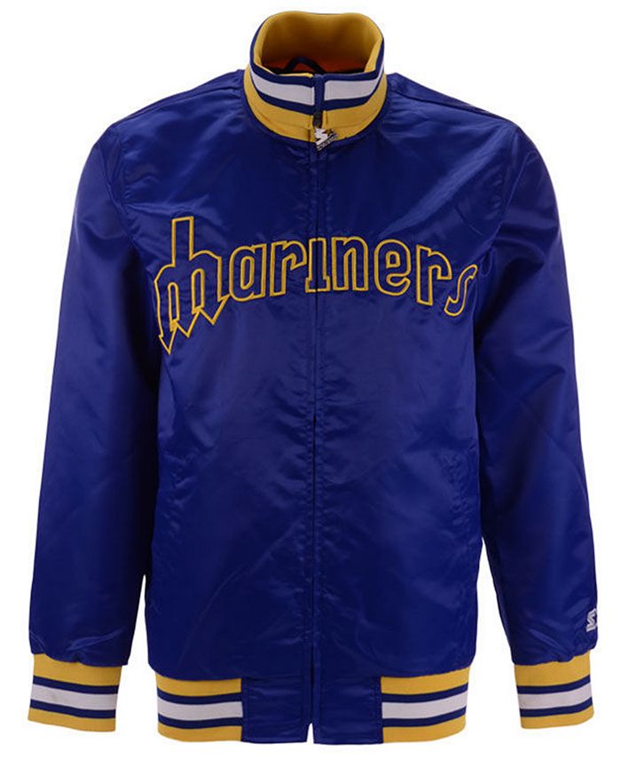 Starter Men's Seattle Mariners Captain Coop Satin Jacket - Macy's