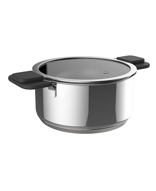 Ozeri 6-Piece Stainless Steel Inductive Pot Set with Hands-Free Glass ...