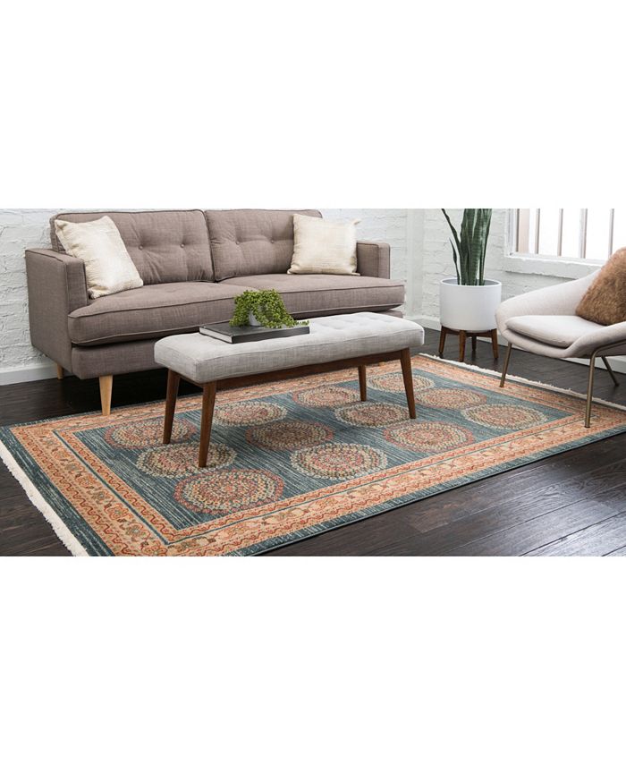 Bayshore Home Ojas Oja2 Navy Blue 5' x 8' Area Rug - Macy's