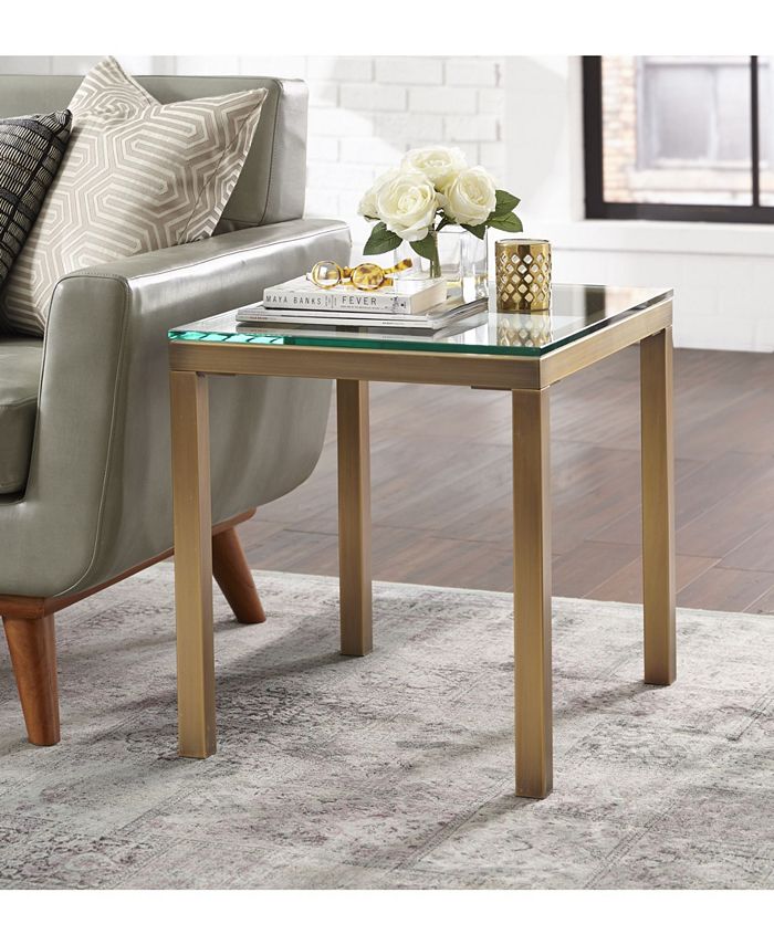 Lifestorey The Mezzanine Shoppe Manhattan End Table - Macy's