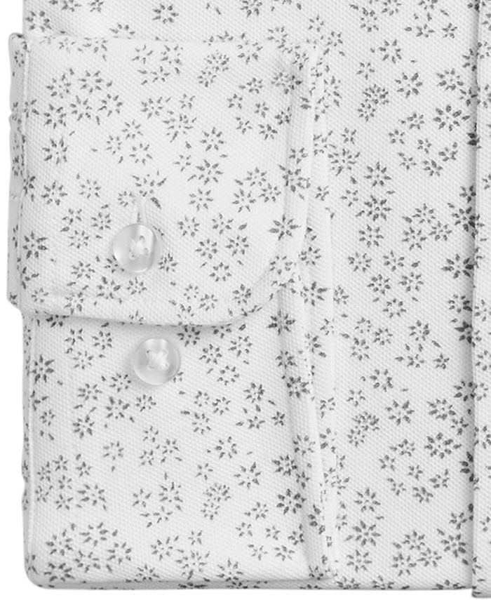 Bar III Men's Slim-Fit Stretch Floral-Print Knit Dress Shirt, Created ...