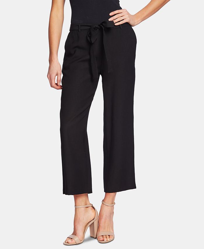 CeCe Wide-Leg Belted Pants - Macy's