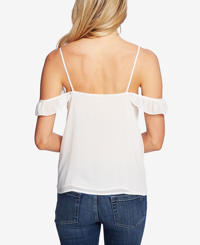 CeCe Embroidered Off-The-Shoulder Tank Top - Macy's