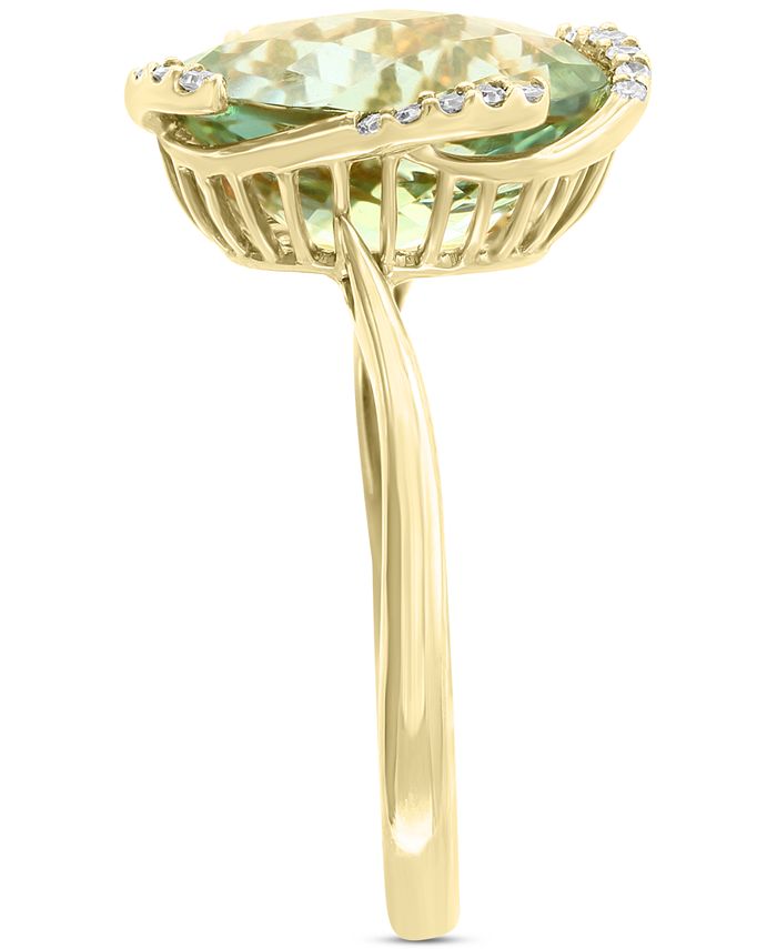 EFFY Collection EFFY® Green Quartz (4-1/3 ct. t.w.) & Diamond (1/10 ct ...