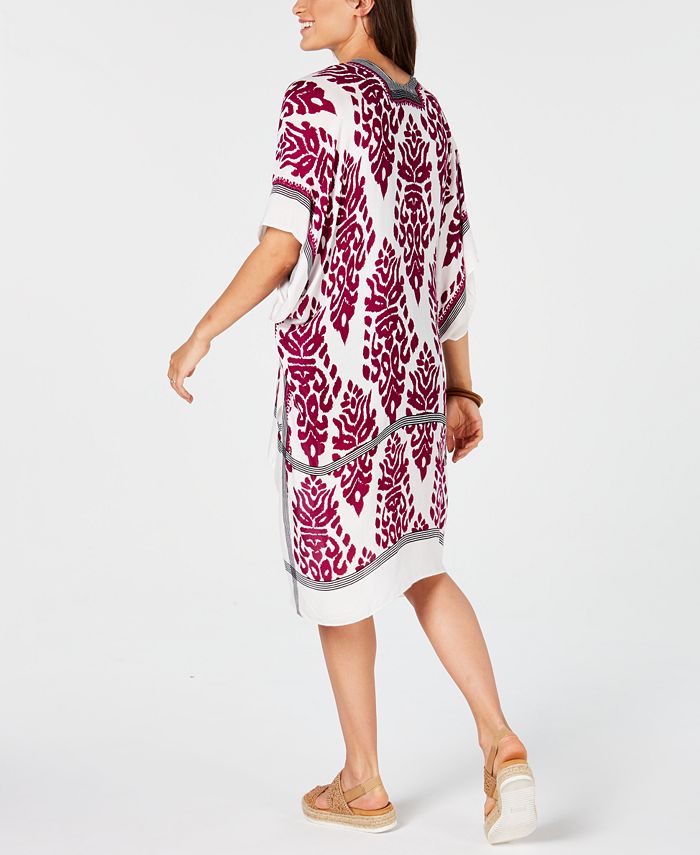 Cejon Damask-Print Ruana - Macy's