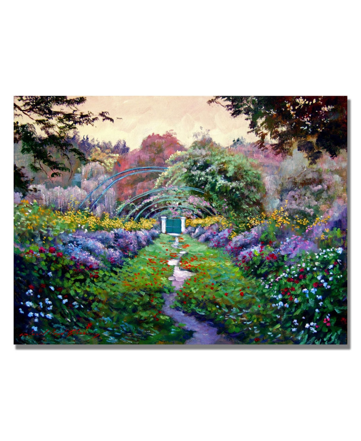 Click here for David Lloyd Glover Monets Giverny Canvas Art - 32... prices