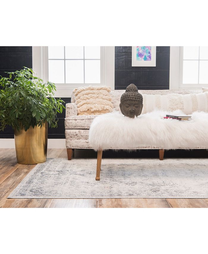 Bayshore Home Odette Ode8 Dark Blue 8' x 10' Area Rug - Macy's