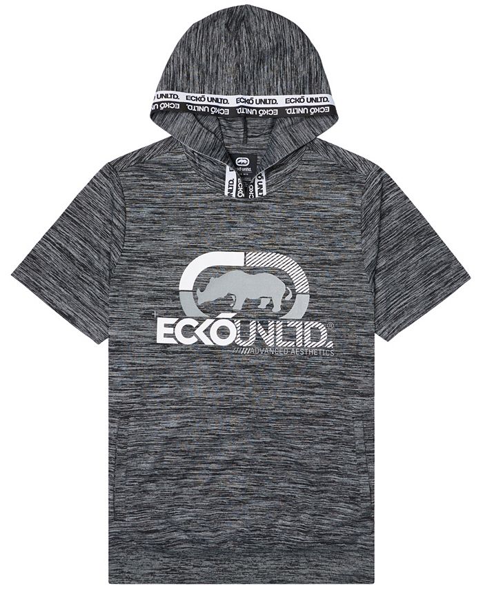 Ecko Unltd Men's Rhino Strong Short Sleeve Tape Hoodie - Macy's