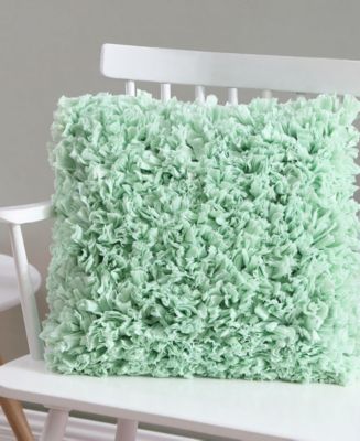 Anika 18x18 Paper Shag Pillow - Macy's