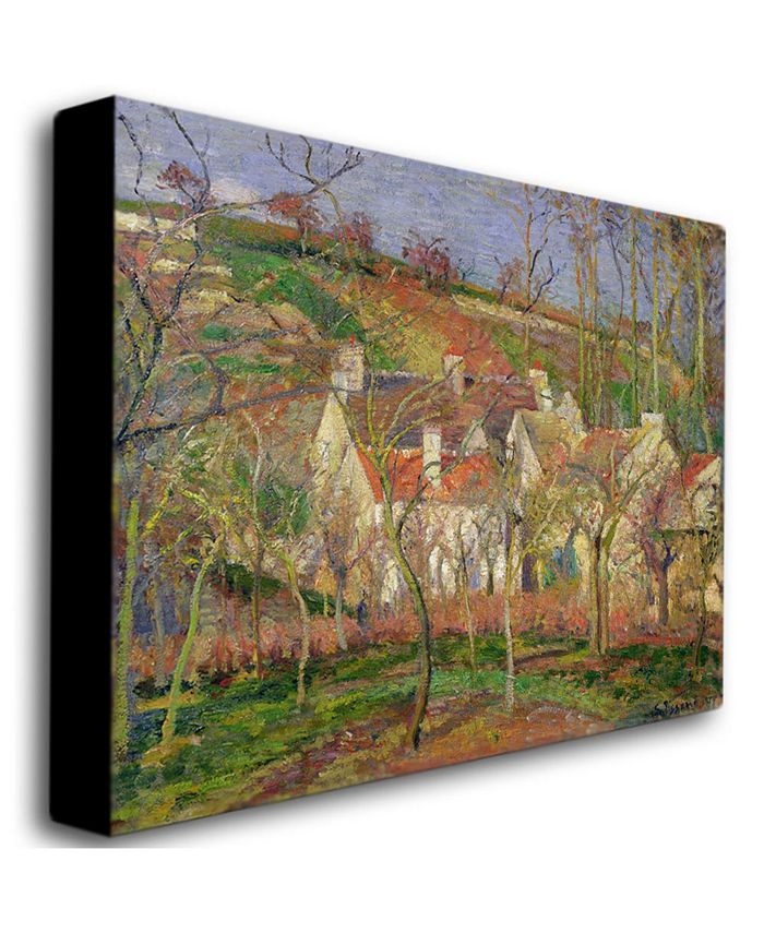 Trademark Global Camille Pissarro 'The Red Roofs, 1877' Canvas Art - 32 ...