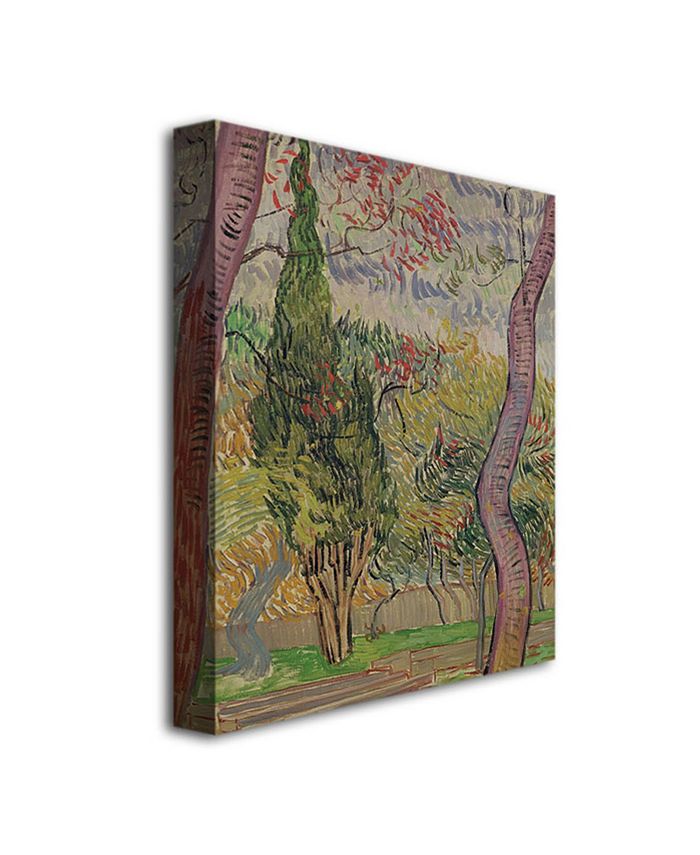 Trademark Global Vincent Van Gogh 'The Park at Saint-Paul' Canvas Art ...